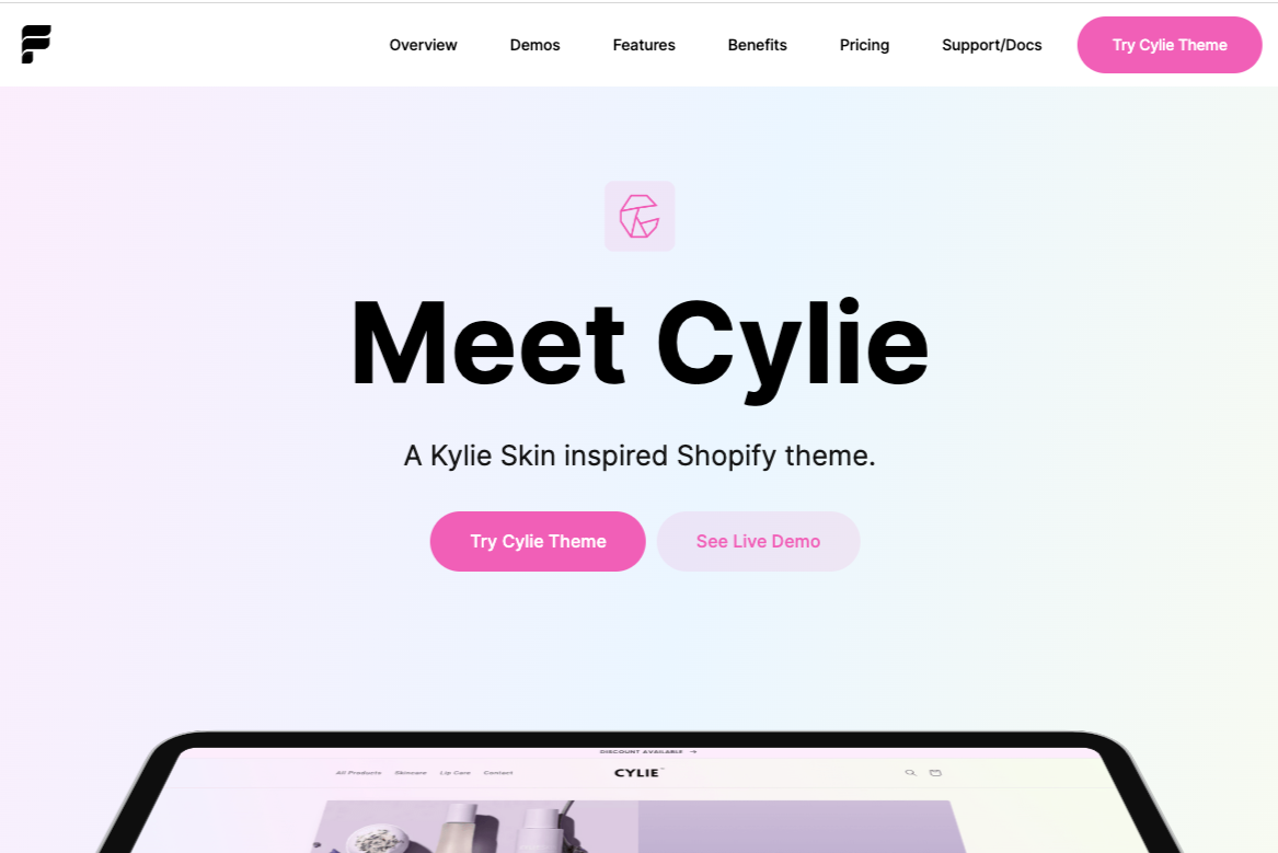 Cylie | Landing Page Template | Free - Webflow